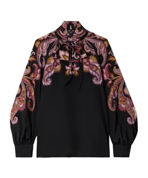 Etro Pussy Bow Blouses