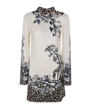 Etro Printed Dress - Beige