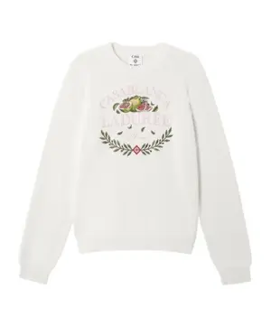 Casablanca Laduree Crew Neck Jumper - White