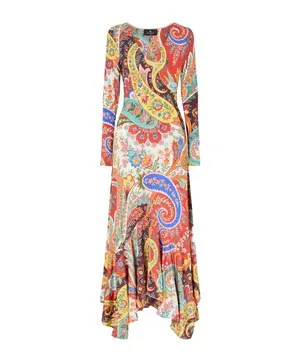 ETRO Ruffled Paisley-print Jersey Maxi Dress