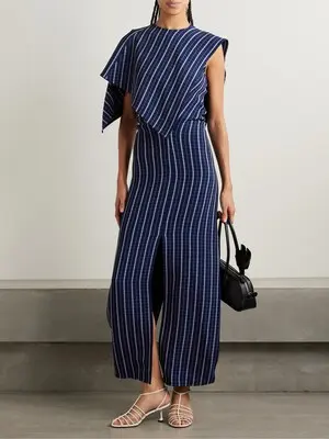 Proenza Schouler Checked Stretch-crepe Maxi Dress