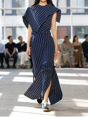 Proenza Schouler Checked Stretch-crepe Maxi Dress