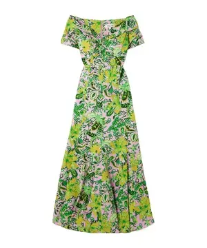 Diane Von Furstenberg Floral-print Cotton-blend Maxi Dress - No