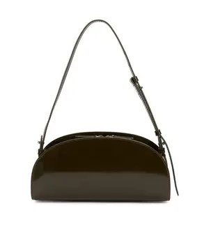 A.p.c. Curved Patent Shoulder Bag - No