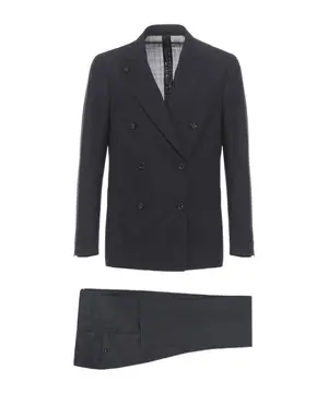 LARDINI Pinstriped Double-breasted Suit