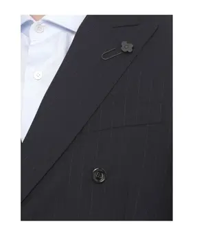 LARDINI Pinstriped Double-breasted Suit