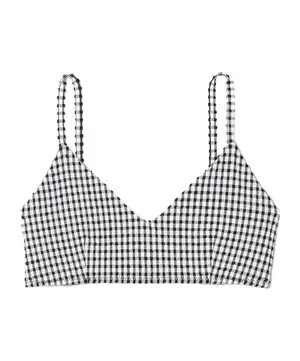 RÓHE Gingham Seersucker Bralette