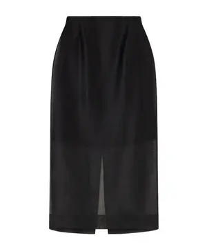 Carolina Herrera Silk-organza Midi Skirt