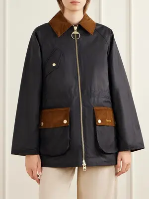Barbour Corduroy-trimmed Cotton Jacket