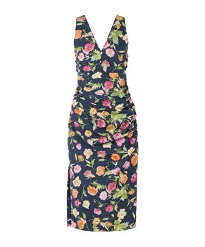 Carolina Herrera Stretch-cotton Midi Dress - Blue