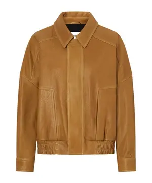 Nour Hammour Lapel Leather Jacket - No
