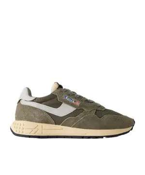 AUTRY Reelwind Low Leather And Suede-trimmed Mesh And Shell Sneakers - No