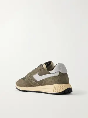 AUTRY Reelwind Low Leather And Suede-trimmed Mesh And Shell Sneakers - No