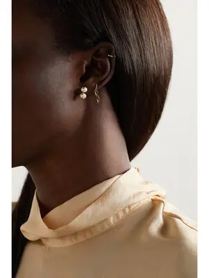 MELISSA JOY MANNING 14-karat Recycled Gold Pearl Earrings