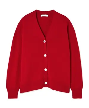 Daughter Wool Knitted Sweater - Red