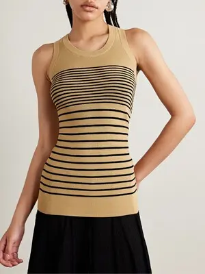 Proenza Schouler Roberts Striped Stretch-knit Tank - No