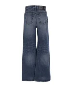 Khaite Wide-leg Whiskered Jeans
