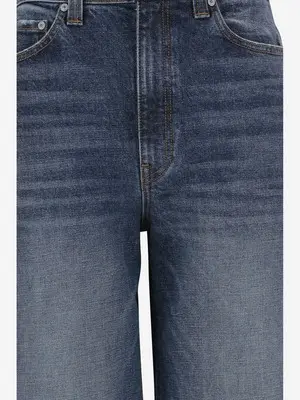 Khaite Wide-leg Whiskered Jeans
