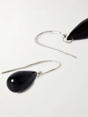 SOPHIE BUHAI Droplet Onyx Earrings