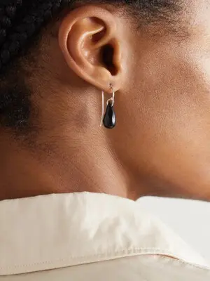SOPHIE BUHAI Droplet Onyx Earrings
