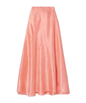 Staud Silk-dupioni Maxi Skirt