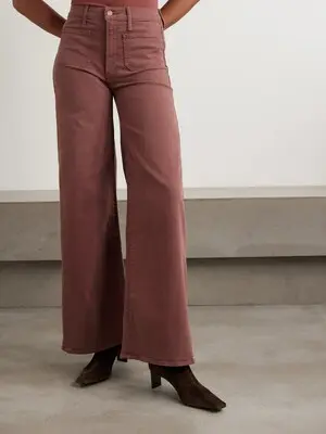 MOTHER High-rise Wide-leg Jeans