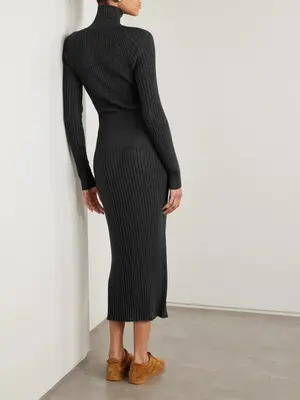 Proenza Schouler Wool And Silk-blend Midi Dress