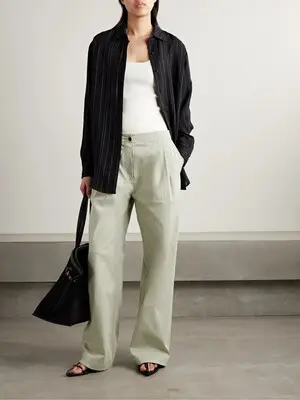 Proenza Schouler Cotton-blend Wide-leg Pants