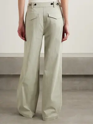 Proenza Schouler Cotton-blend Wide-leg Pants