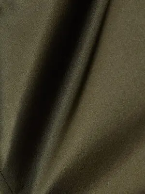 Staud Strapless Silk-blend Satin Top