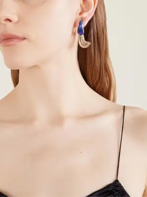 Khaite Cyclone Silver-tone Palladium Drop Earrings
