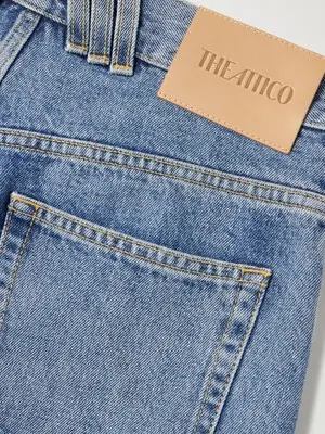 Attico Cutout Paneled Boyfriend Jeans