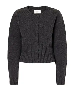 ST. AGNI Cropped Wool Cardigan