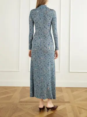 Ulla Johnson Floral-print Stretch-jersey Midi Dress