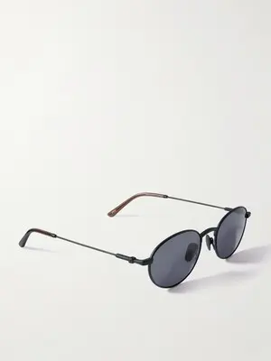 THISTLES Oval-frame Metal Sunglasses