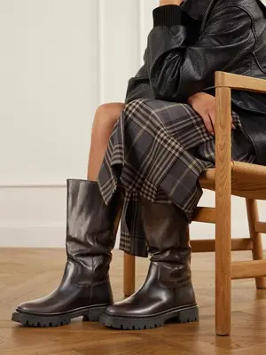 Staud Emmett Leather Knee Boots
