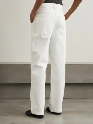 MOTHER High-rise Straight-leg Jeans