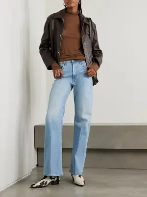 MOTHER High-rise Wide-leg Jeans