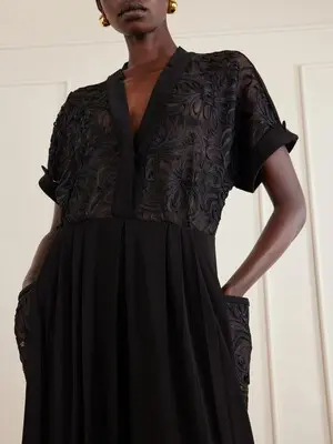 Norma Kamali Embroidered Velvet Jumpsuit