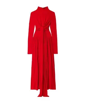 Proenza Schouler Wrap-effect Jersey Maxi Dress - Red