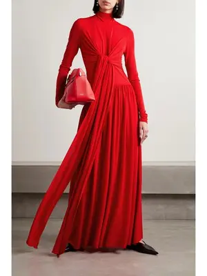 Proenza Schouler Wrap-effect Jersey Maxi Dress