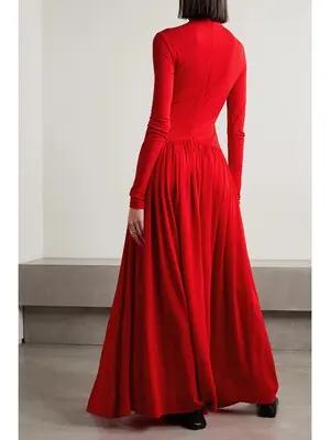 Proenza Schouler Wrap-effect Jersey Maxi Dress