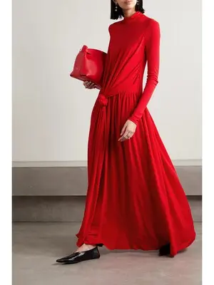 Proenza Schouler Wrap-effect Jersey Maxi Dress