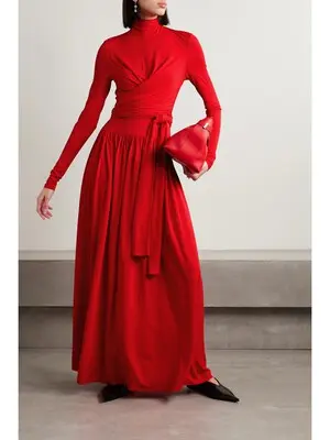 Proenza Schouler Wrap-effect Jersey Maxi Dress