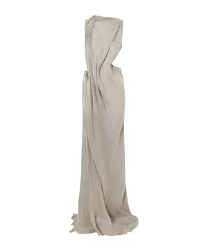 Maticevski Glow Up Draped Metallic-satin Gown - No