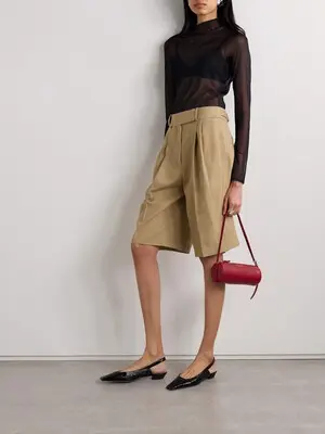 Proenza Schouler Cotton And Linen-blend Twill Shorts