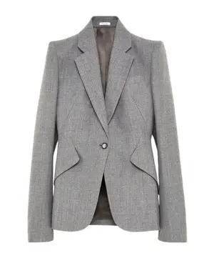 Alexander McQueen Wool Pinstripe Single-breasted Jacket