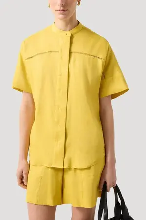 Bogner Cheryl Linen Blend Blouse