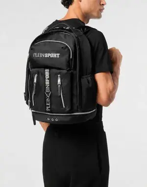 PLEIN SPORT Technical Backpack Ps - Black/nickel