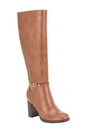 Tommy Hilfiger Umbra Knee High Faux Leather Boot Bark